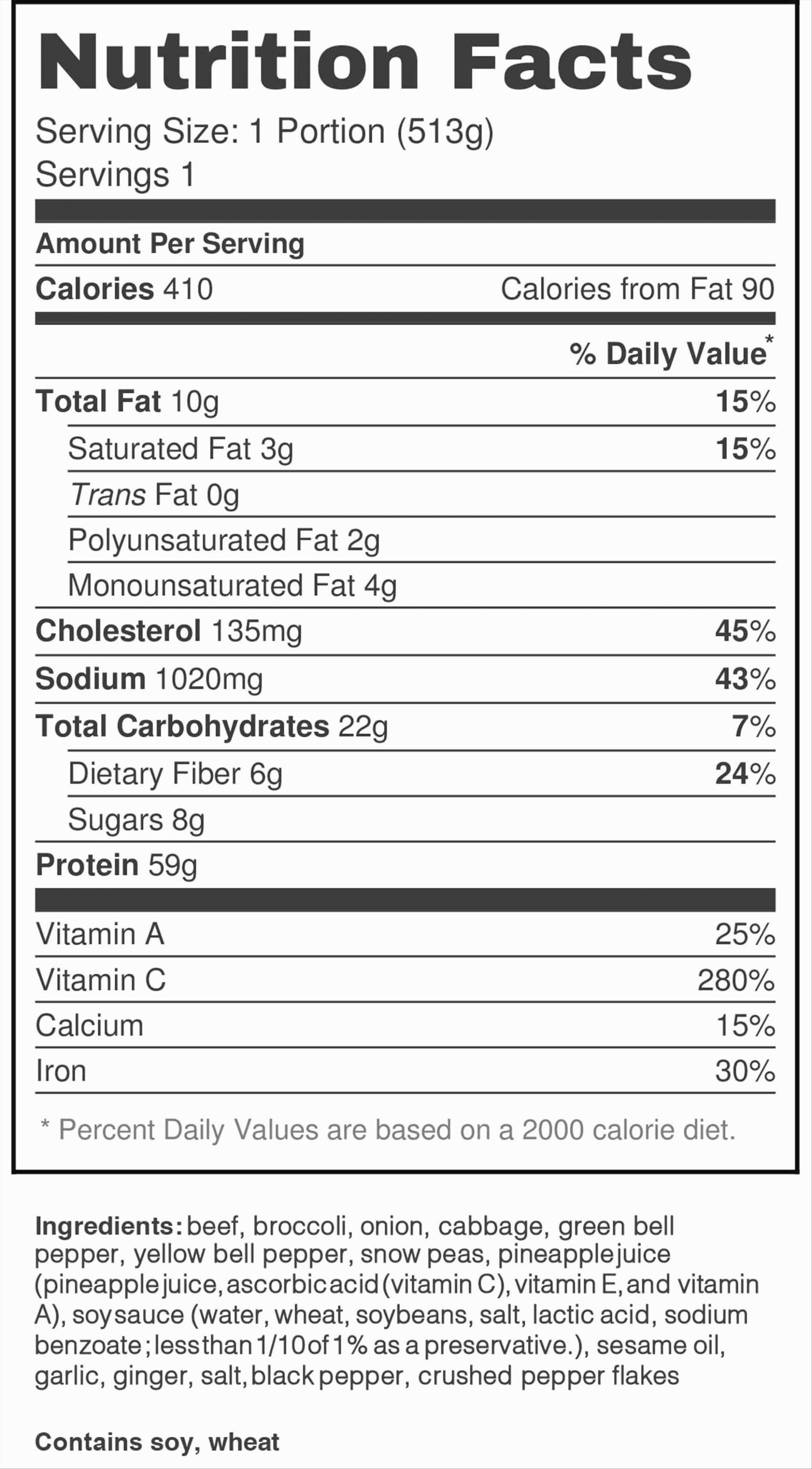 Blank Nutrition Facts Label Template Word Doc Blank Nutrition Facts 