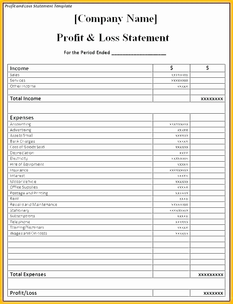 50 Trucking Profit And Loss Spreadsheet Ufreeonline Template