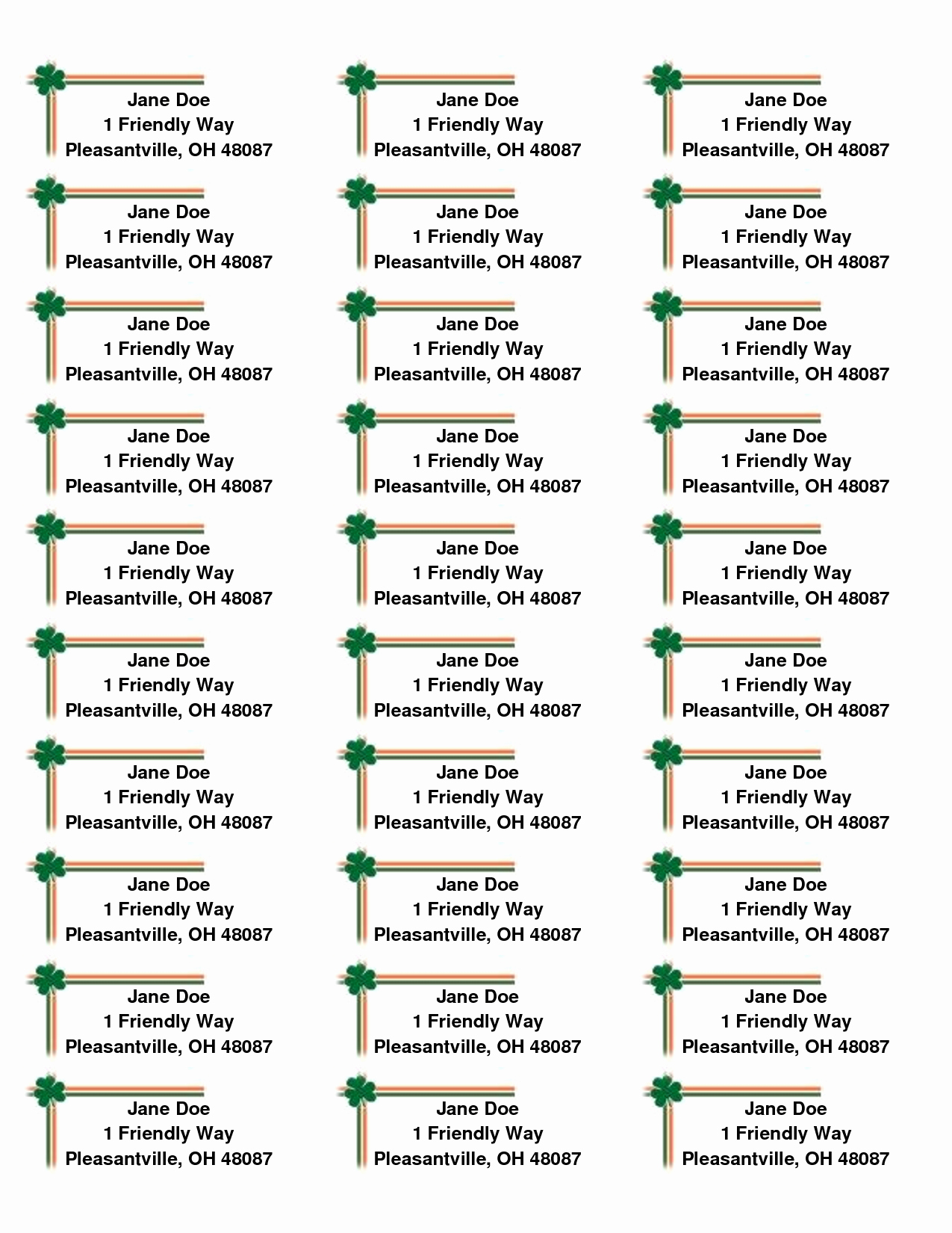 50 Avery Christmas Label Templates 5160