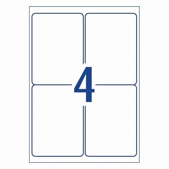 50 Avery Label 4 Per Page