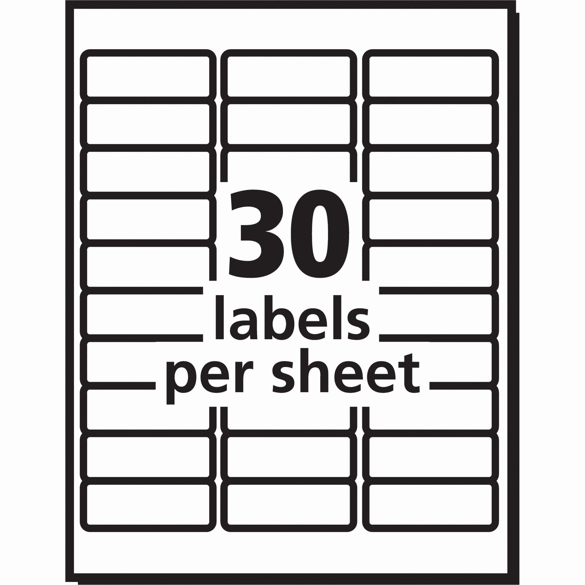 50 Avery Label 8 Per Page