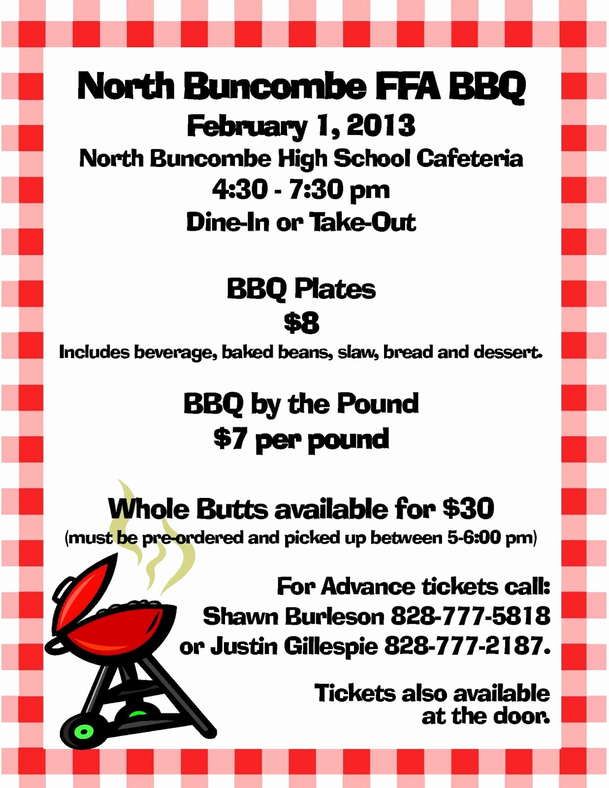 BBQ Fundraiser Flyer Template