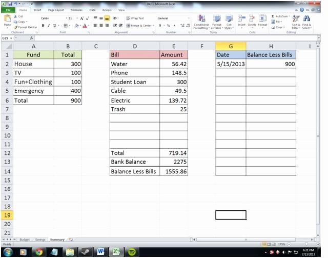 50 Bi Weekly Bill Pay Template