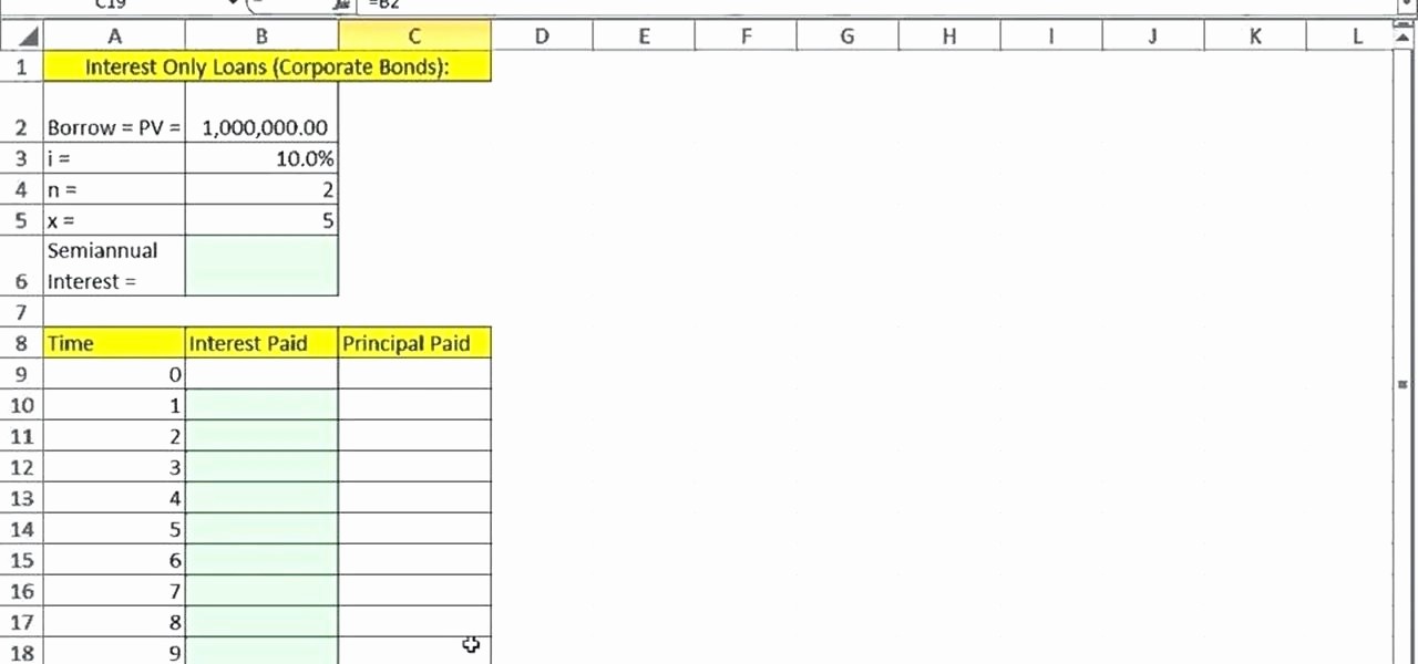 50 Calculate Monthly Mortgage Payment Excel Ufreeonline Template