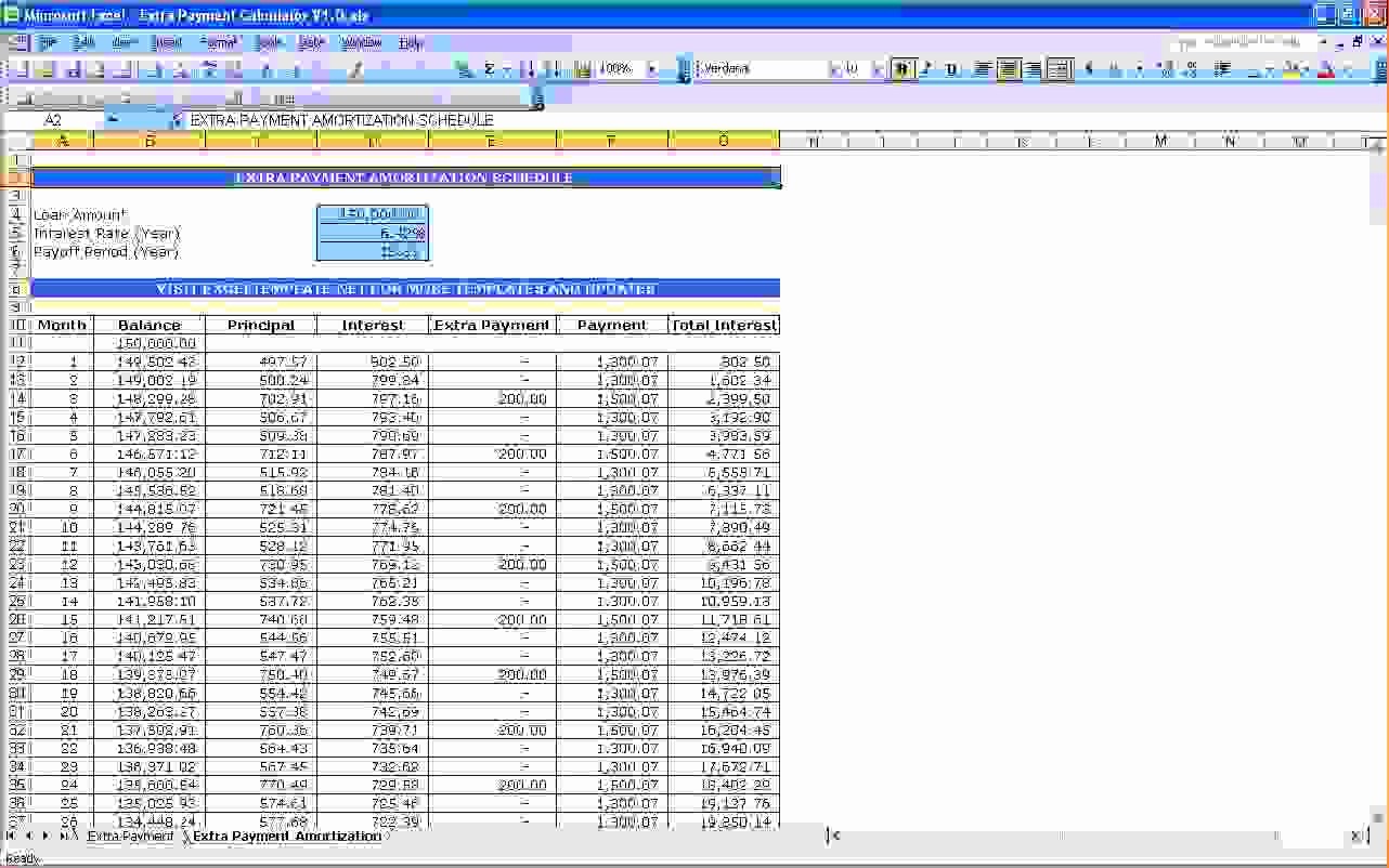 50 Calculate Monthly Mortgage Payment Excel Ufreeonline Template