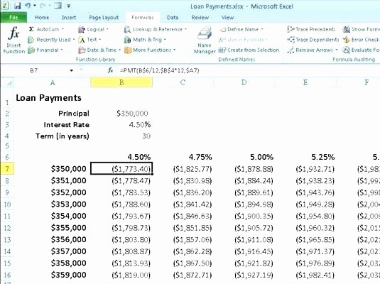 50 Calculating Mortgage Payment In Excel