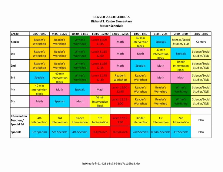 50 Class Schedule Maker For Teachers