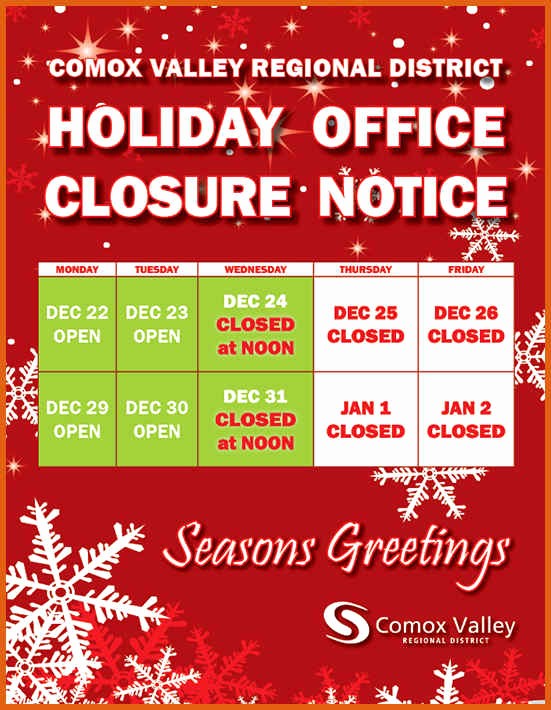 50 Closed For The Holidays Sign