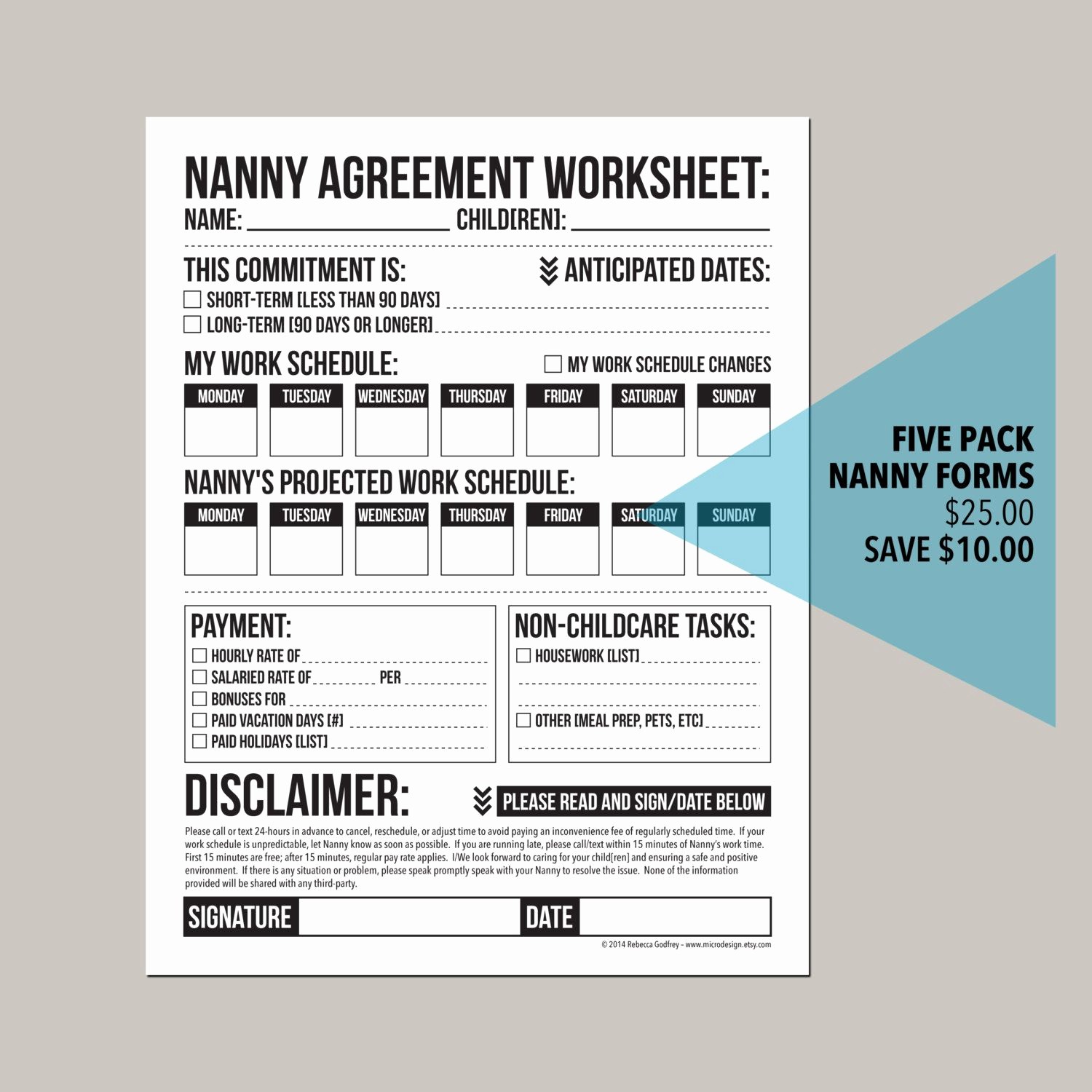 50 Emergency Contact List For Nanny 