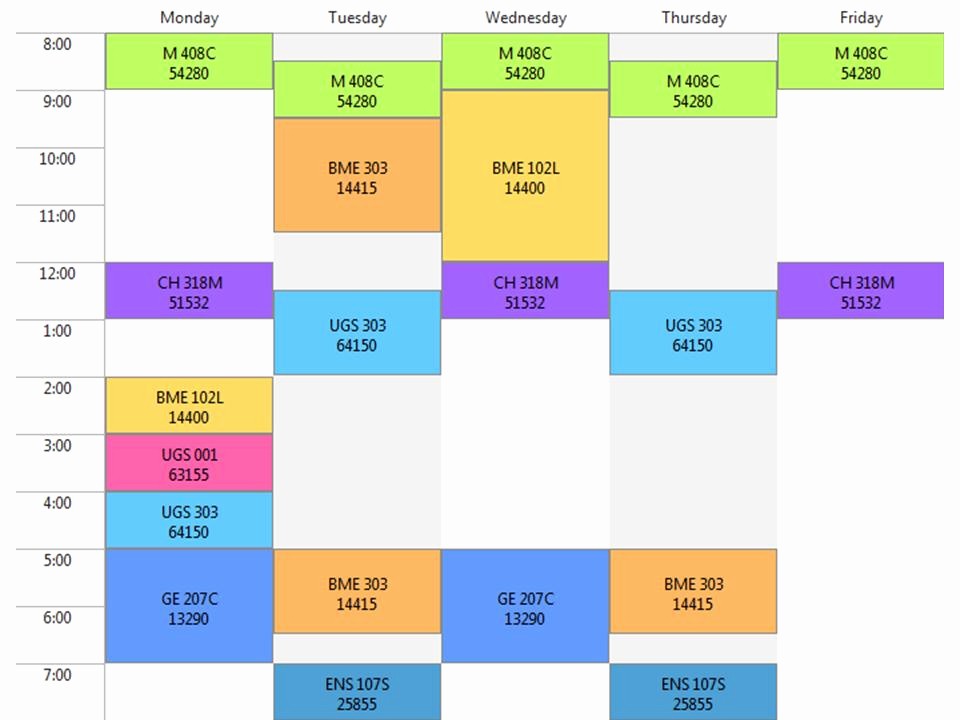 50 Fake School Schedule For Work Ufreeonline Template