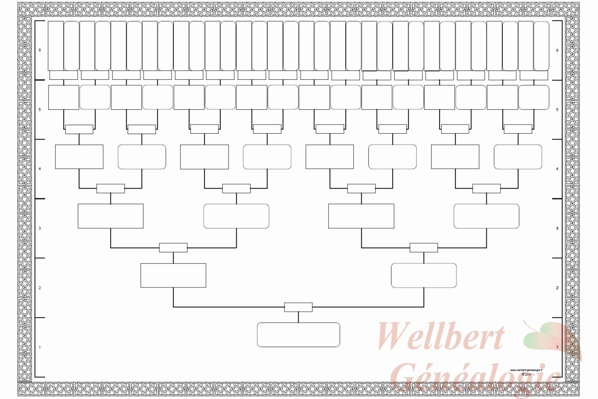 6 Generation Family Tree Template