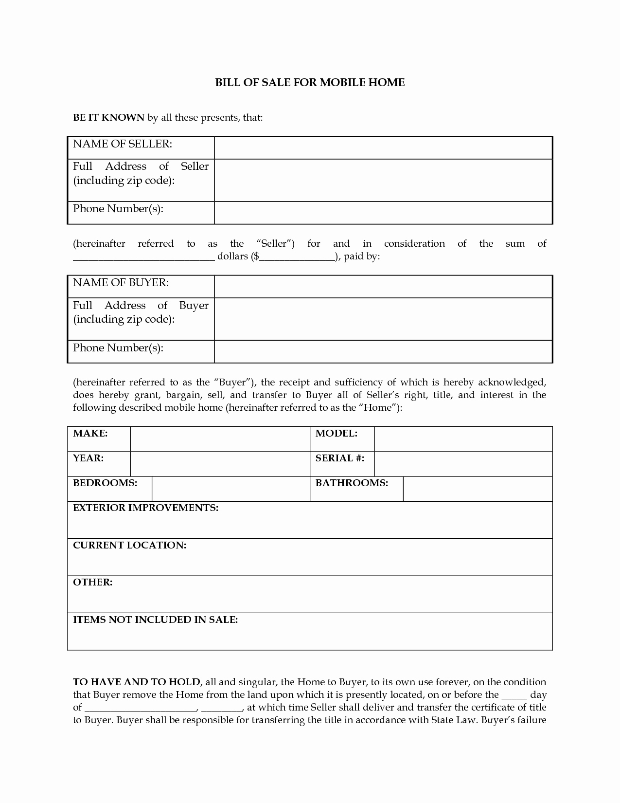Free Bill Of Sale Car Florida Template Esbda