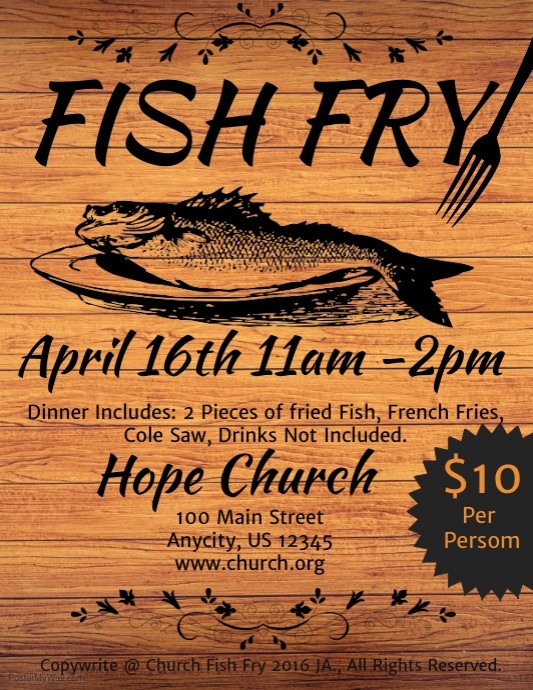 Free Fish Fry Template