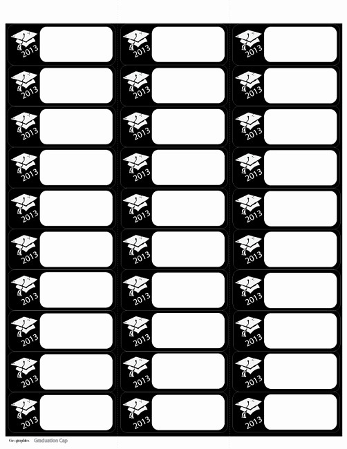 50 Graduation Return Address Labels Templates Ufreeonline Template