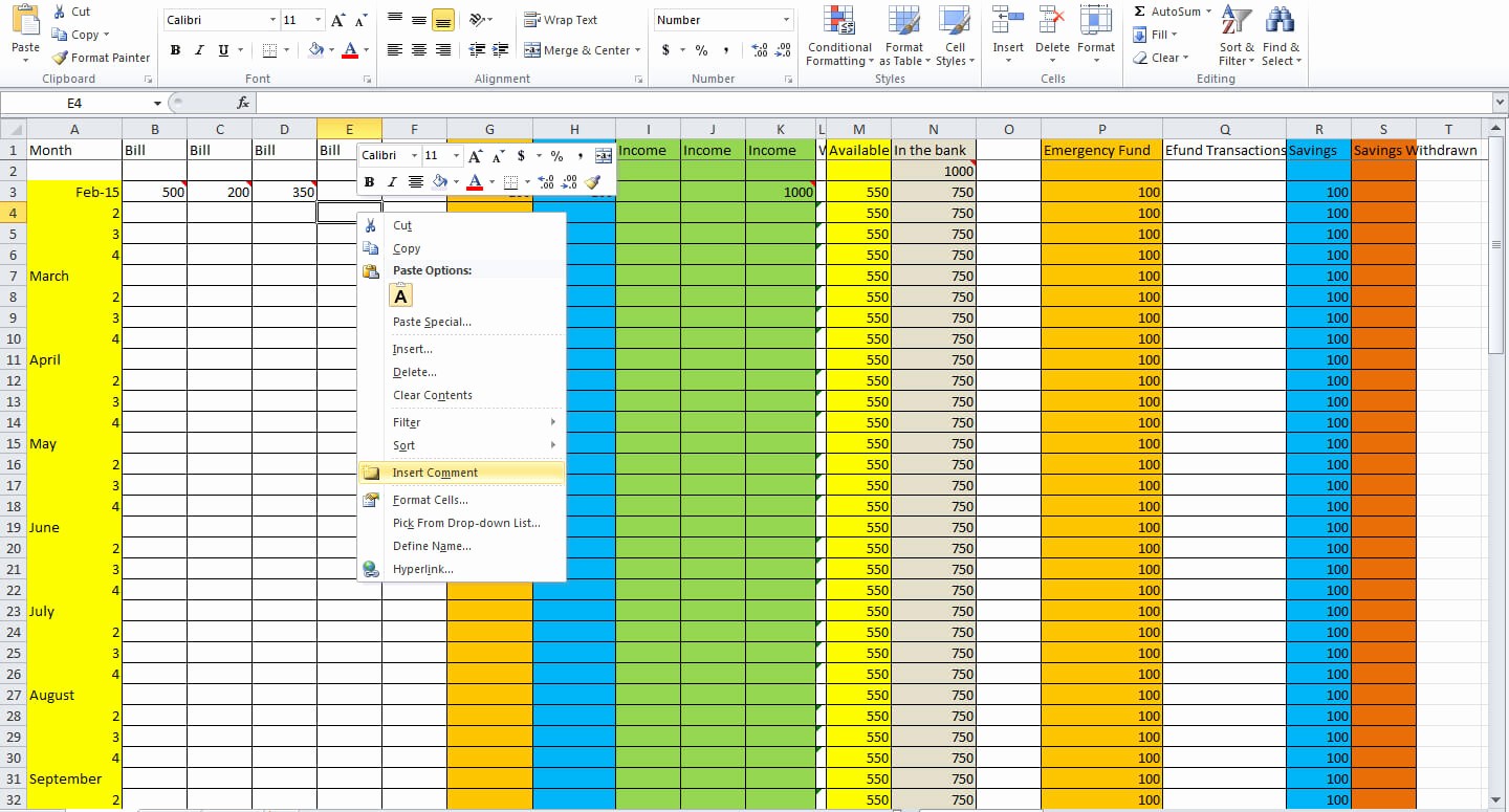 50 Keep Track Of Finances Excel