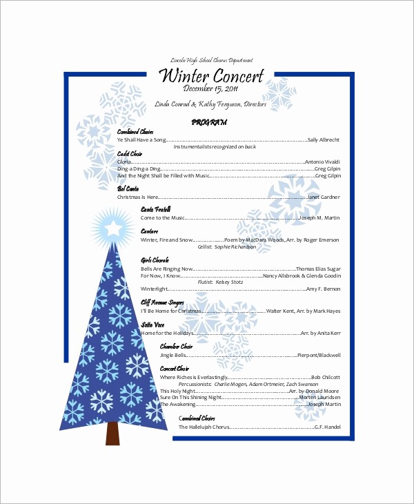Free Printable Recital Programs Printable World Holiday