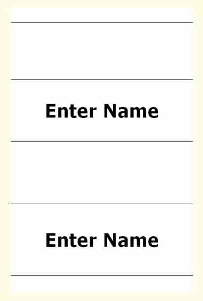 50 Name Plate Template For Word