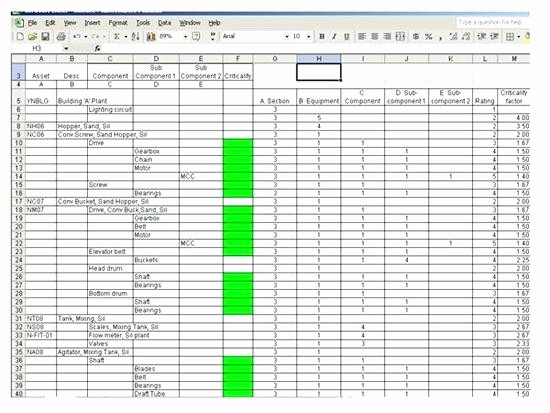 50 Preventive Maintenance Template Excel Download Ufreeonline Template