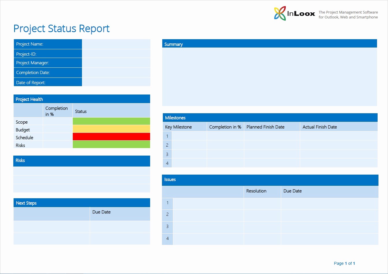50 Program Management Status Report Template Ufreeonline Template