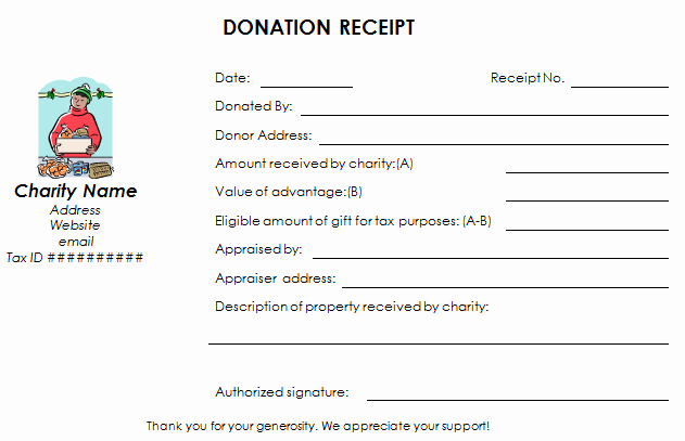 50 Receipt For Non Profit Donation