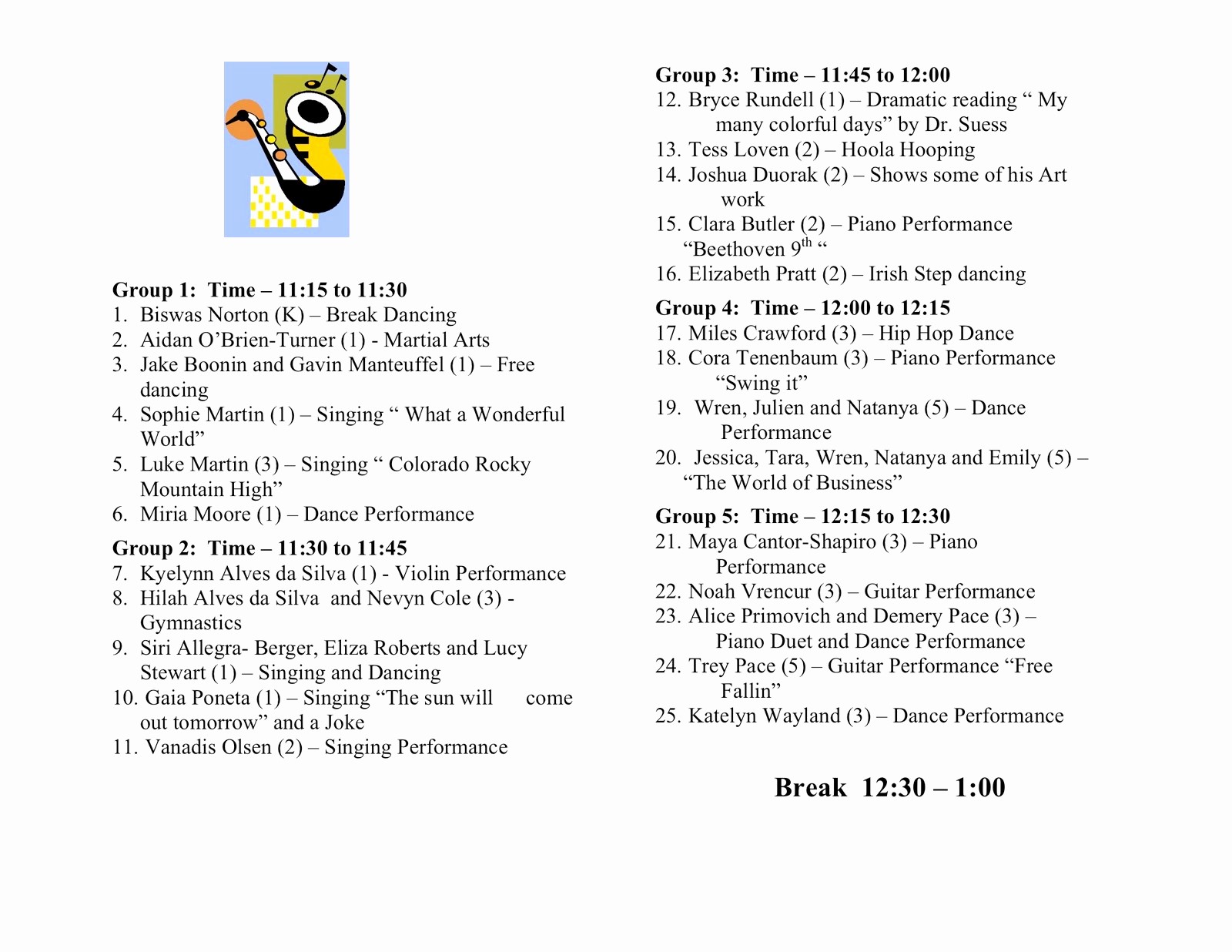50 Talent Show Program Template Free