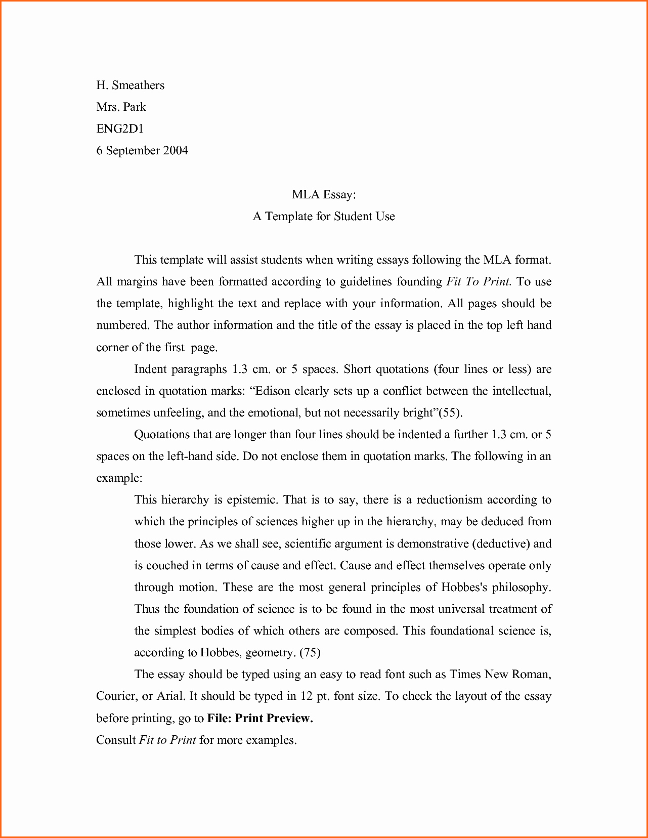 48 What Is Mla Writing Style Ufreeonline Template